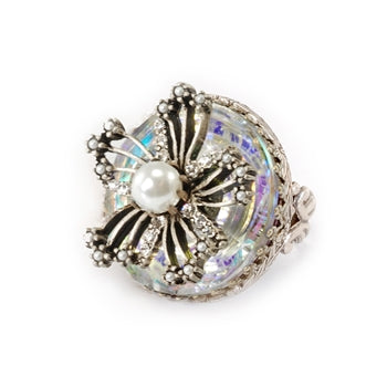 Flower Queen Crystal Ring by Sweet Romance – Sweet Romance Jewelry