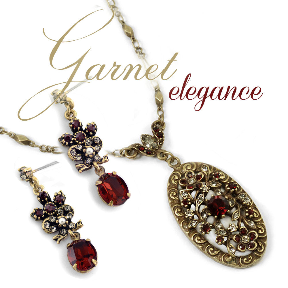 Victorian Oval Necklace N1069 - | Sweet Romance – Sweet Romance Jewelry