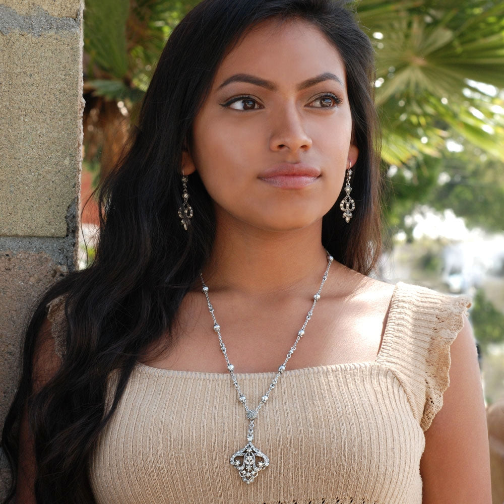 Art Deco Arabesque Wedding Necklace - Vintage Necklaces | Sweet Romance ...