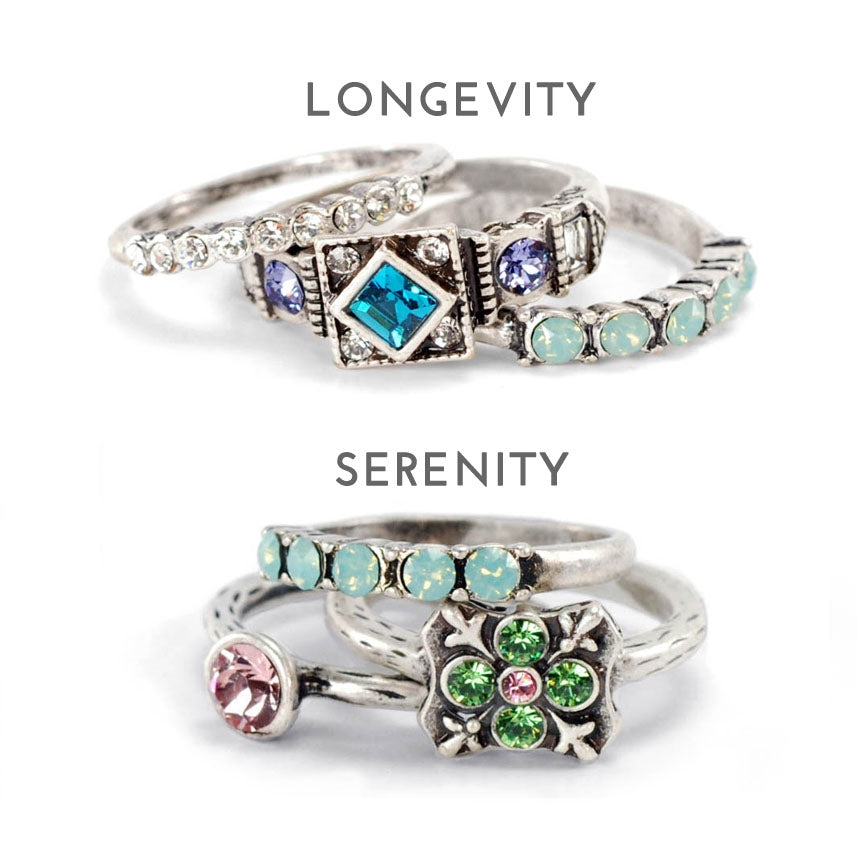 Set of 3 Inspirational Stacking Rings | Sweet Romance – Sweet Romance ...