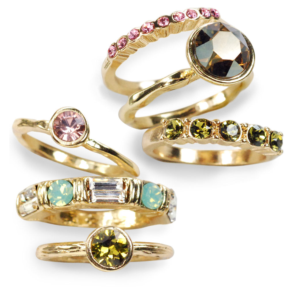 Set of 6 Stacking Rings by Sweet Romance – Sweet Romance Jewelry