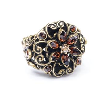 Silver Flower Statement Ring by Sweet Romance – Sweet Romance Jewelry